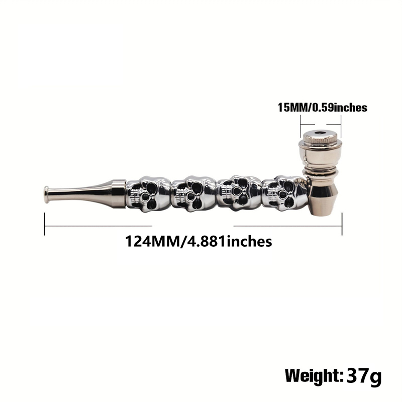 Skull Metal Smoking Pipe For Sale